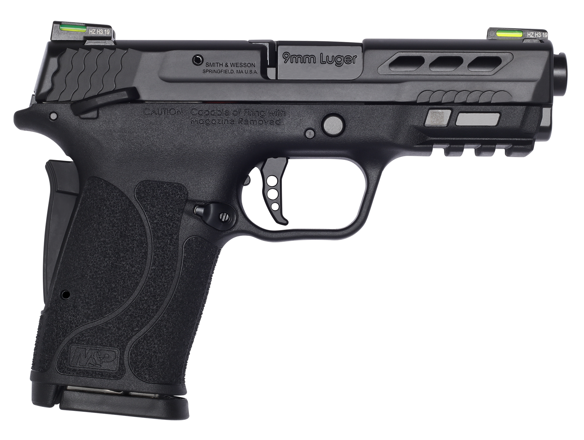 Smith & Wesson M&P Shield EZ Ported-Barrel Semi-Auto Pistol with Manual ...